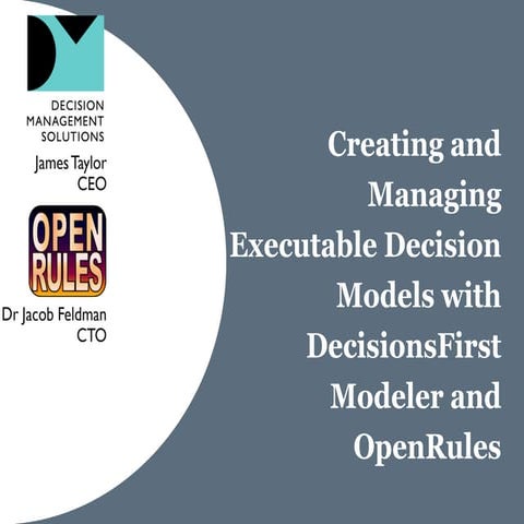 Decision Modeling with OpenRules and DecisionsFirst Modeler | PDF