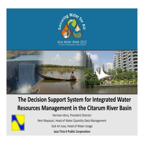 The Decision Support System For Iwrm In The Citarum River Basin Pdf