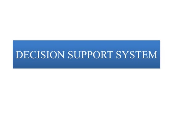 Executive Support System (ESS) | PPTX | Computing | Technology & Computing