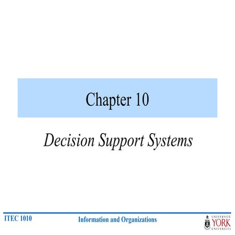 Decision support systems | PPT | Operating Systems | Computer Software ...