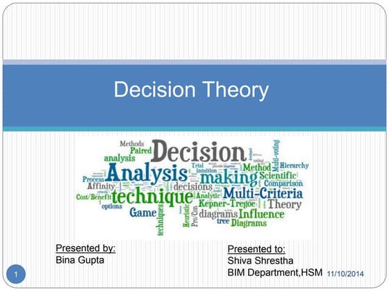 RATIONAL DECISION MAKING MODEL | PPT
