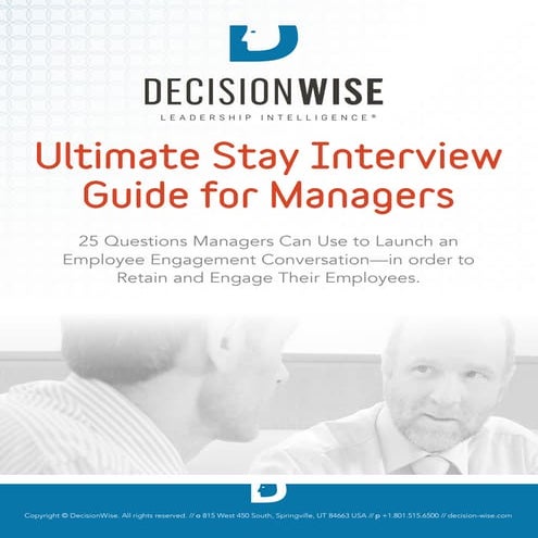 Ultimate Stay Interview Guide for Managers | PDF | Human Resources ...