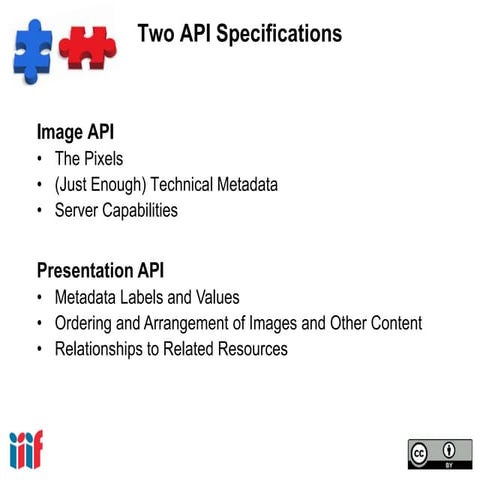 IIIF API Specifications Overview | PPT