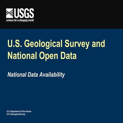U.S.G.S. and National Open Data | PDF