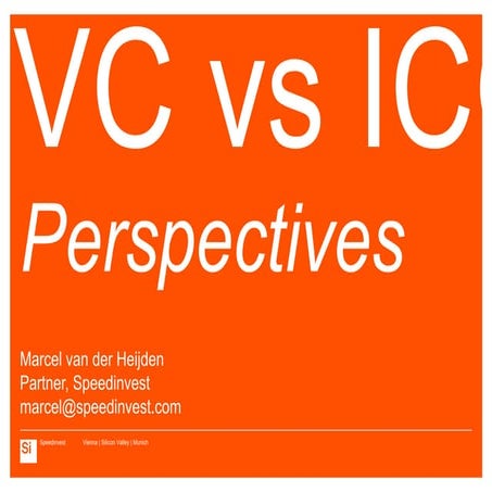 #Crypto42 Token Summit VC vs ICO (Marcel van der Heijden; Speedinvest ...