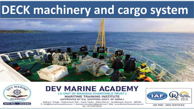 Deck machinery | PDF