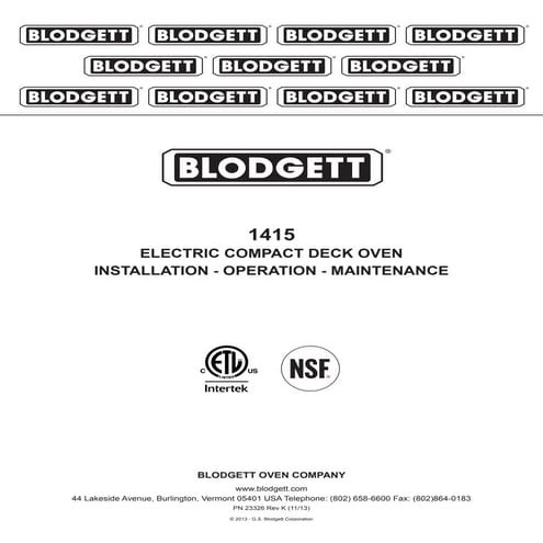 Deck oven | PDF