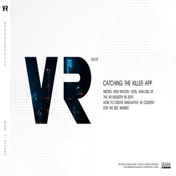 VRKA19 - Catching the VR killer app | PDF