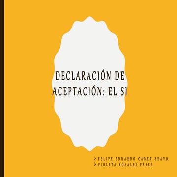 Declaraciones del si | PPTX