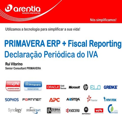 PRIMAVERA - Tratamento do IVA no ERP PRIMAVERA | PDF