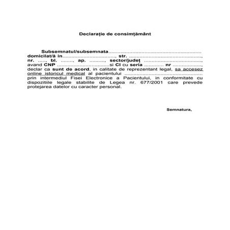 Declaratie de-consimtamant (1) | DOC
