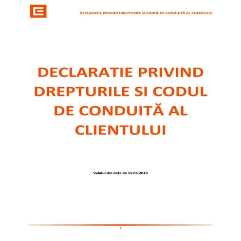 Codul de etica al Distributie Oltenia | PDF