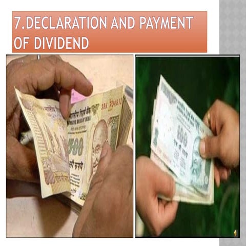 Process for Declaration & Payment of Dividend | PPTX