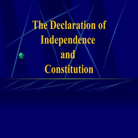 Declaration & constitution | PPT
