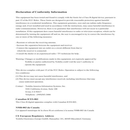 Declaration of conformity | PDF