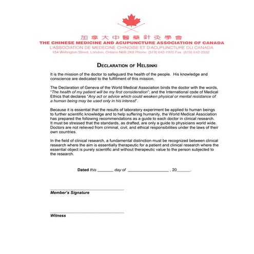 Declaration of helsinki | DOC