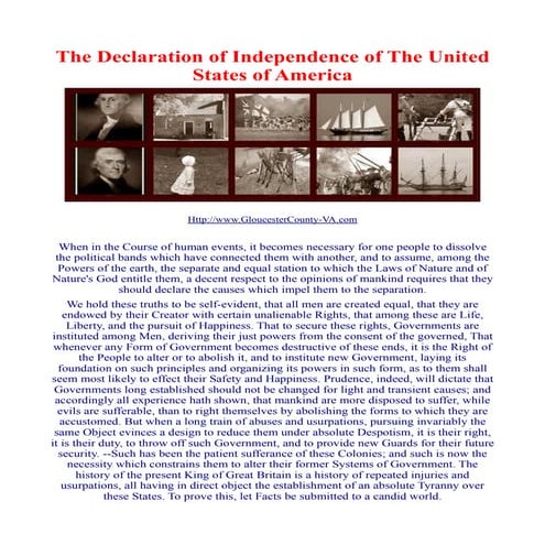 The Declaration Of Independence | PPT