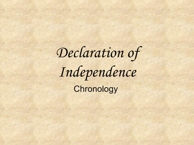 Declaration of Independence | PPTX
