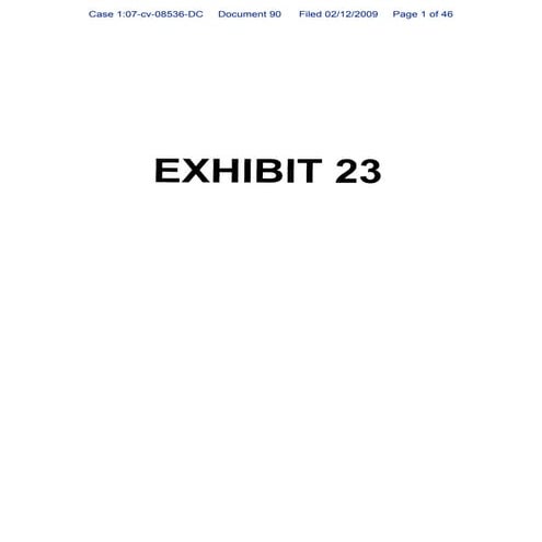 Declaration Of LB Ex. 23 | PDF | Law