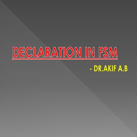 Declarations | PPT