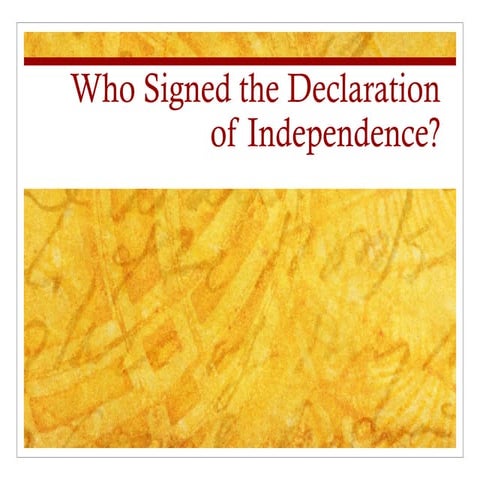 Declaration Signers | PPT