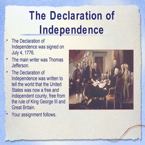 Declaration of Independence | PPT