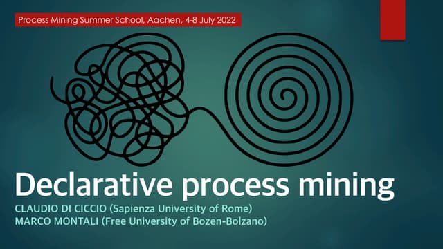 Declarative Process Mining Pdf Programming Languages Computing 8926