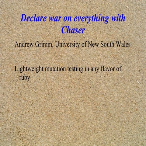 Declare War On Everything With Chaser | ODP