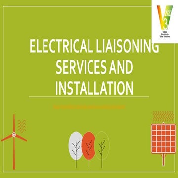 Expert Electrical Liaisoning Services | V3NM | PPT
