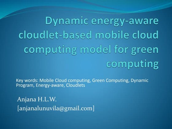 Green Computing | PPTX | Home Appliances | Home & Garden