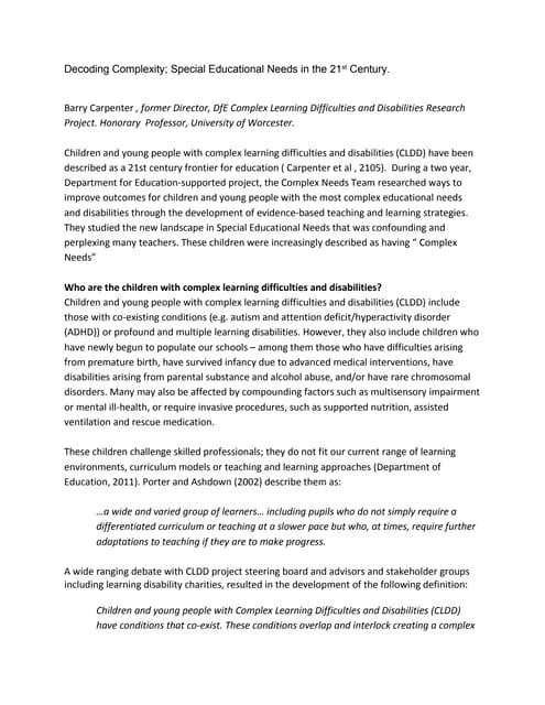 Barry Carpenter Decoding Complexity Lecture Script Pdf 5642