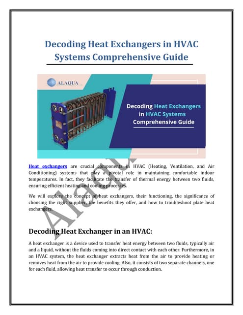 How does a heat exchanger work in an HVAC system.pdf