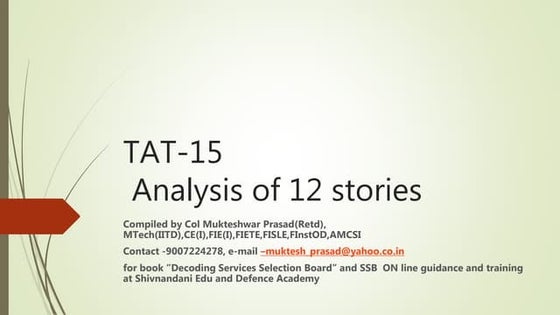 Decoding tat 17 analysis | PPT