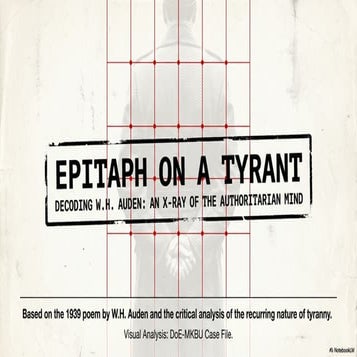 Analysis of W. H. Auden’s Epitaph on a Tyrant | PDF