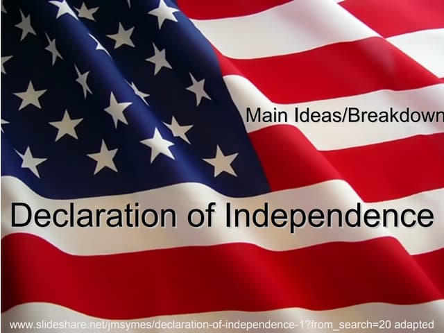 Declaration of independence | PPT