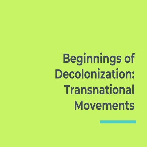 Unit 15 - Decolonization and problems in the Middle EAst | PDF