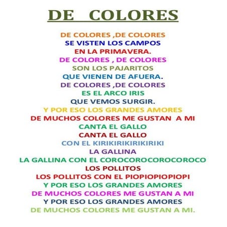 De colores....... | PDF