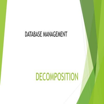 Decomposition In Dbms Check The Lossless And Lossy Concept Ppt 
