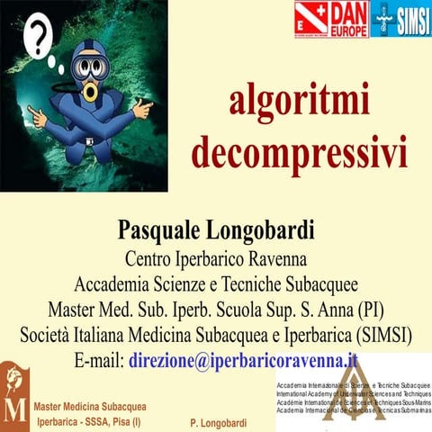 Algoritmi decompressivi, Torino 23 marzo 2011 | PPT