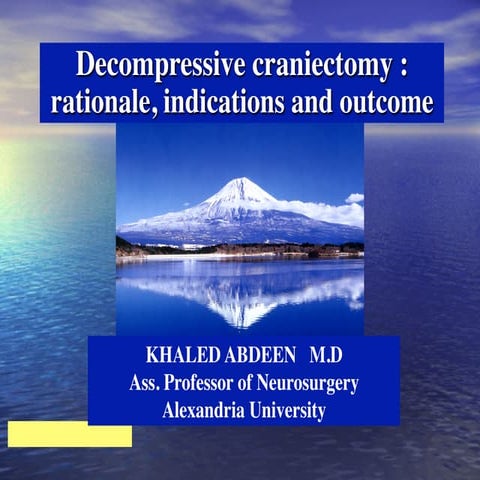 FTP Decompressive Craniotomy: How I do it? | PPTX