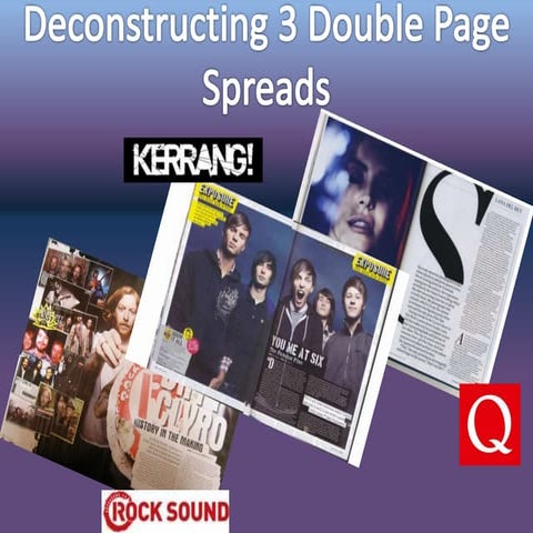 Double page spread analysis | PPT