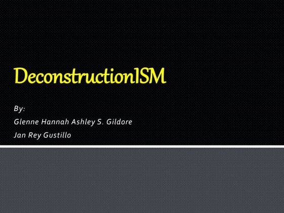 Structuralism | PPT