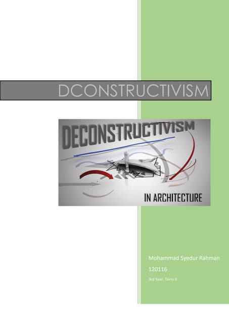Deconstructivism | PDF