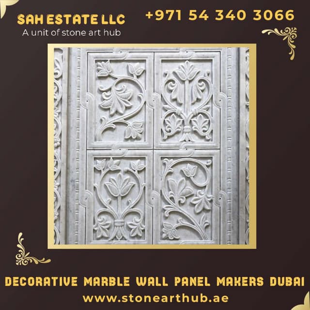 Decorative Marble Wall Panel Makers Dubai - ☎ +971 54 340 3066 | PDF
