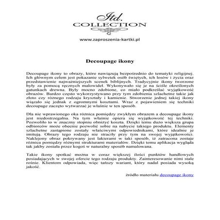 Decoupage ikony | PDF