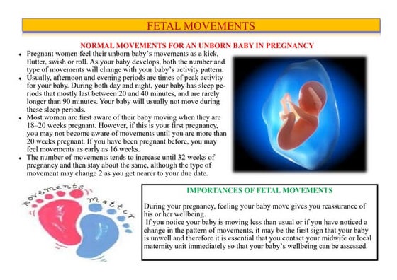 Fetal movements | PDF | Pregnancy | Reproductive Health