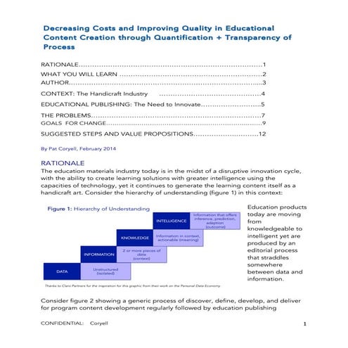 Decreasing costs and improving quality in educational content creation ...
