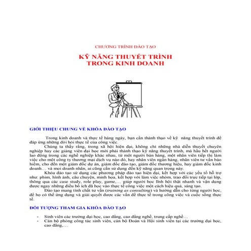 De cuong ky nang thuyet trinh lai the luyen | PDF