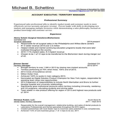 schettino,mresume2016 | DOC