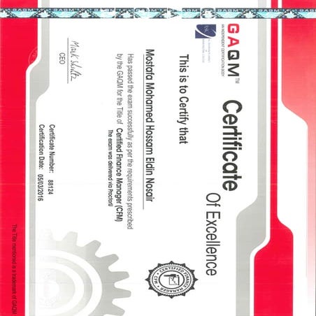 Certificate CFM | PDF
